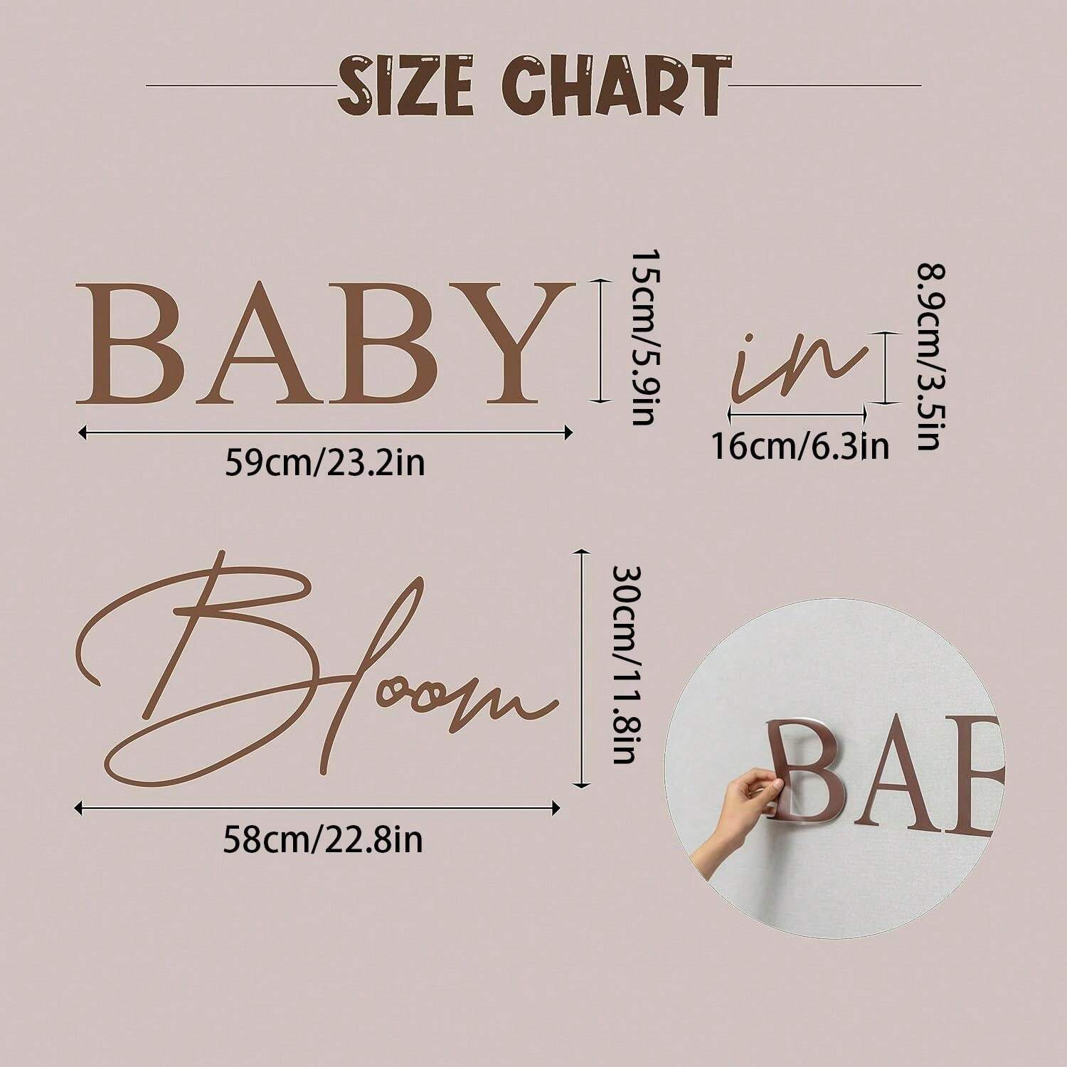 Baby In Bloom Baby Shower Party Decal Sign - Gender Reveal Girl Or Boy ...