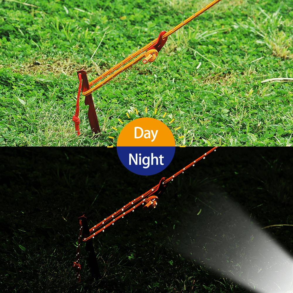 4M Reflective Tent Ropes Guylines Ropes Wind Ropes With Aluminum ...
