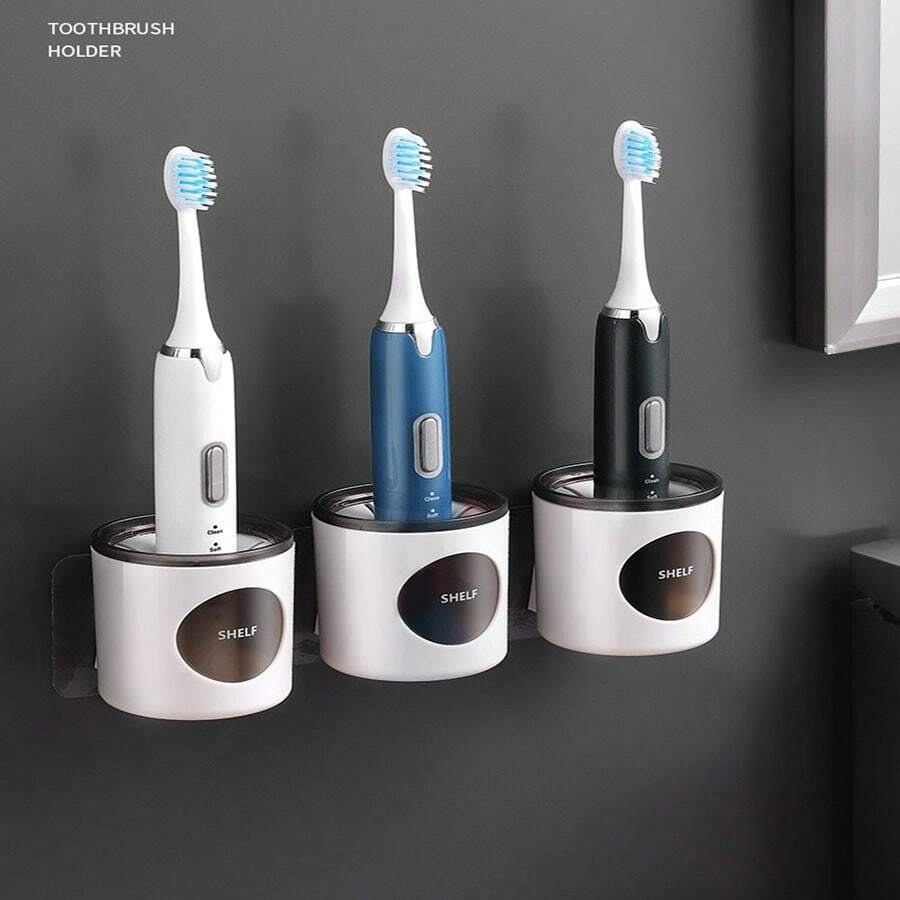 1pc Creative Wall-Mounted Electric Toothbrush Stand Without Punching ...