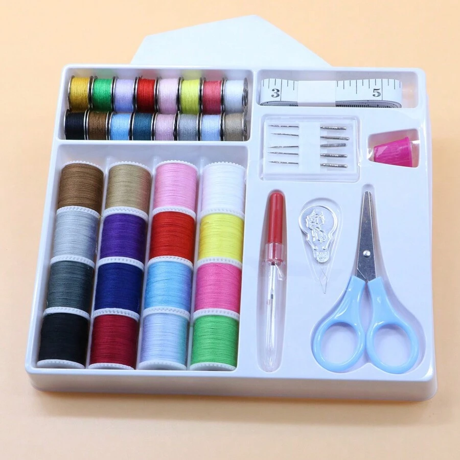 1 Set Plastic Square Core Sewing Thread Kit, Bobbin Thread For Sewing ...