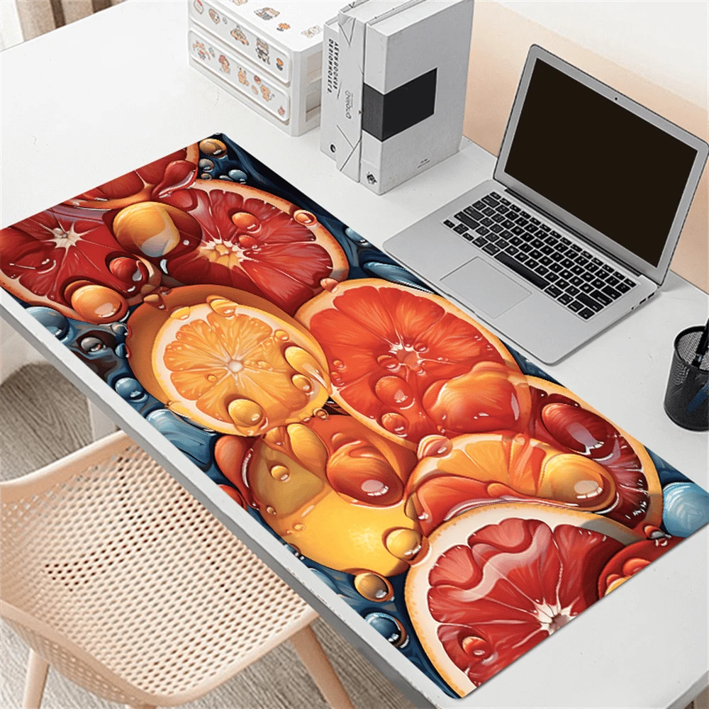 Fresh Lemon Mouse Pad Large Desk Mat Office Desk Accessories With ...