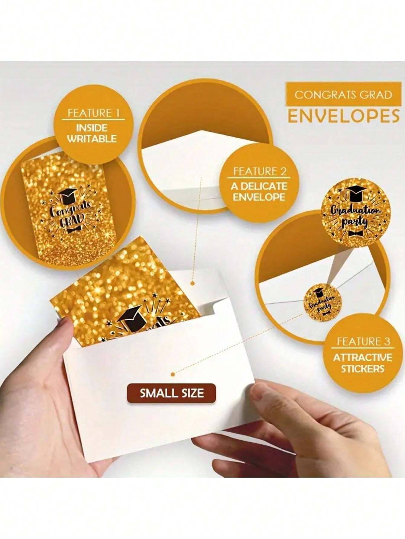 Conjunto de decoração para convite de formatura DIY com cartão de ...