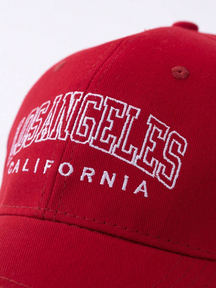 1pc Unisex Hollow Embroidered "Los Angeles" City Casual Baseball Cap ...