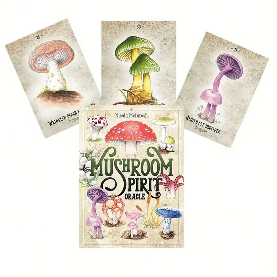 Mushroom Spirit Oracle Card Fate Divination Prophecy Card Family Party ...