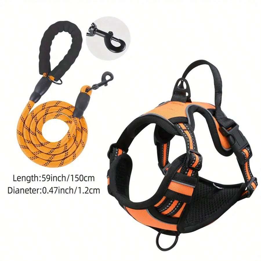 Adjustable No Pull Dog Harness - Comfortable, Anti-Choking And Anti ...