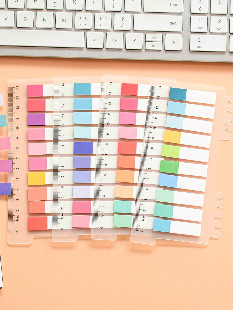 Set Of 800pcs, 4 Styles PET Morandi Colored Sticky Notes Circular Dots ...