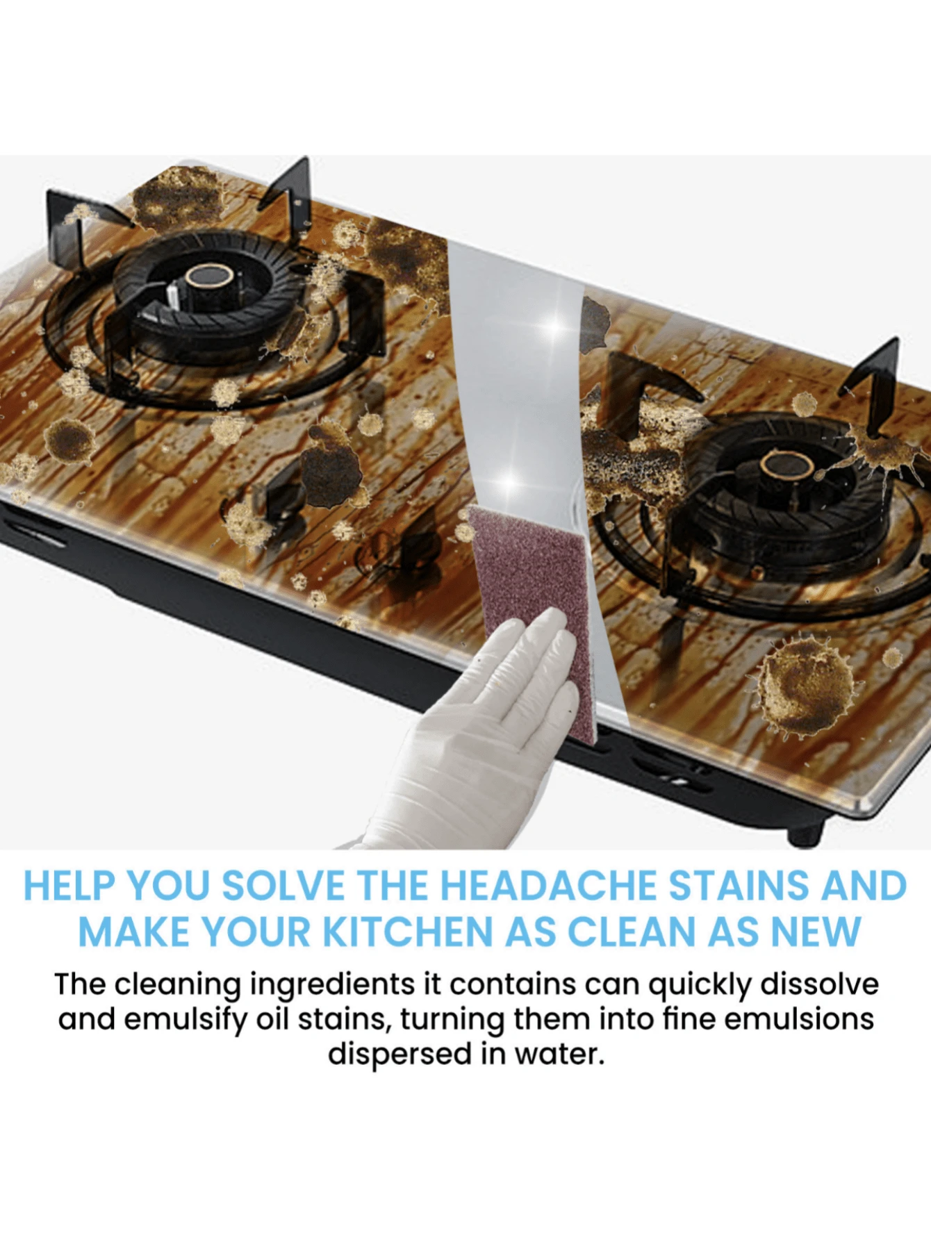 Jaysuing Cleaning Powder For Heavy Grease, Rust And Stain On Kitchen ...