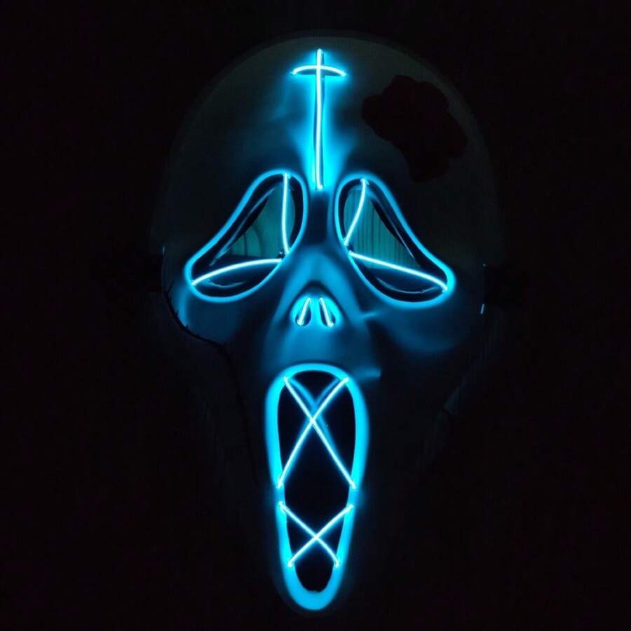 Halloween Glow Mask For Bar Party Horror Performance, Cosplay ...
