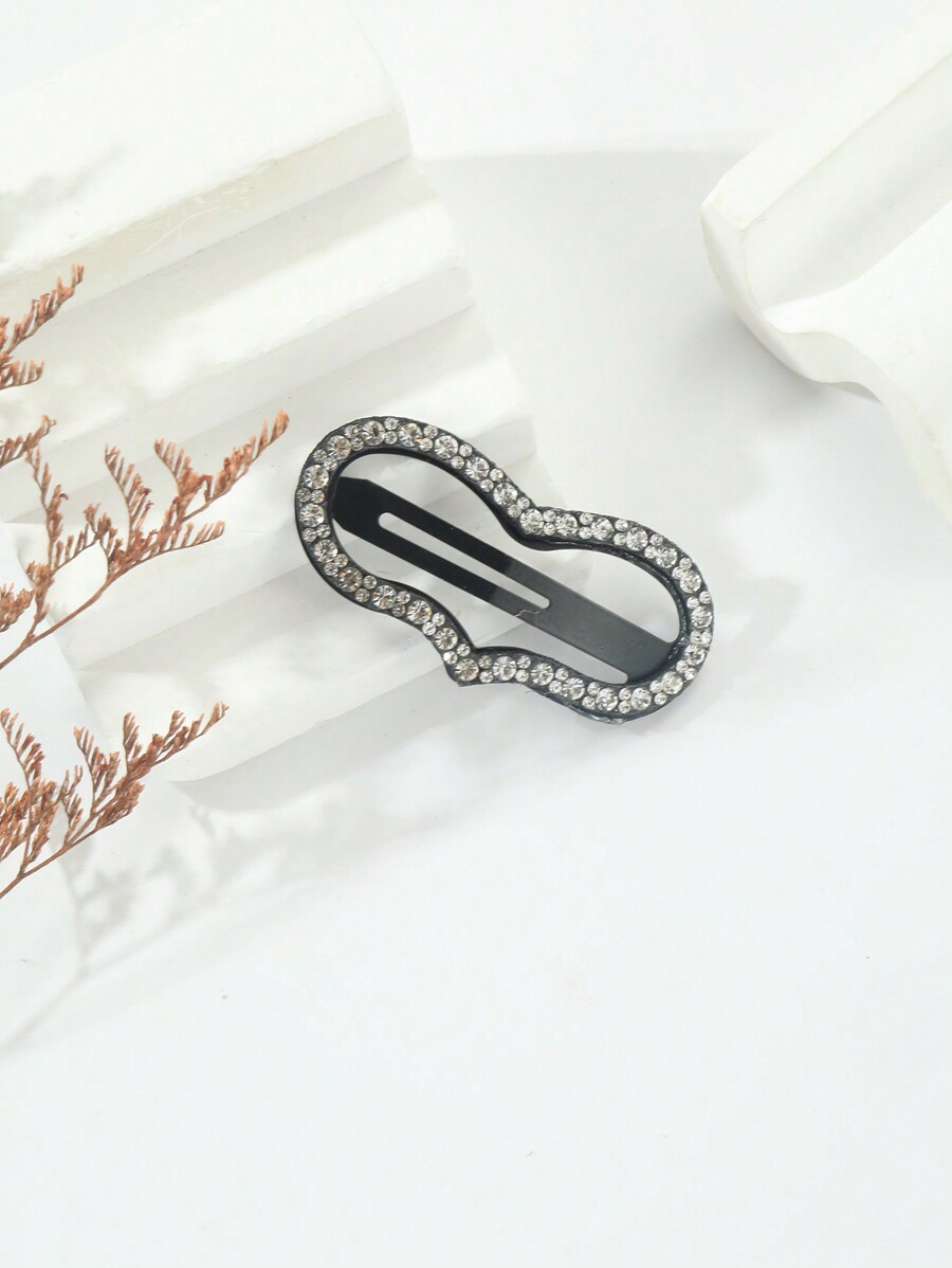 Rhinestone Cloud Shaped Hair Clip, Suitable For Side Bangs, Back Head ...