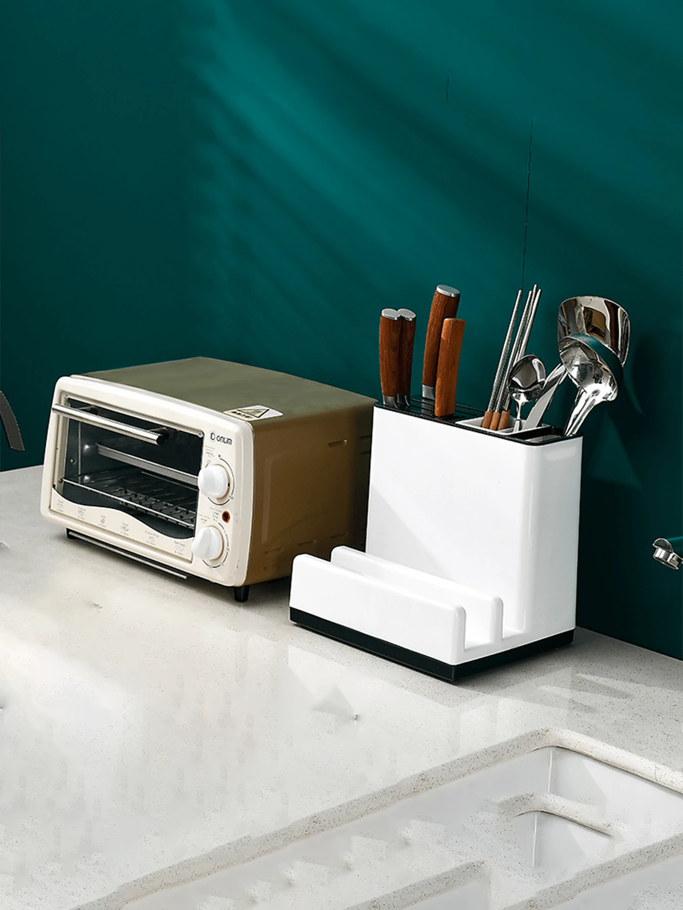 Creative Kitchen Knife Rack/Tabletop Storage Organizer With ...