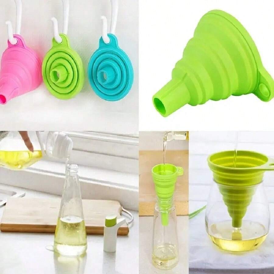 Foldable Funnel, Small Caliber Household Telescopic Funnel, Kitchen ...