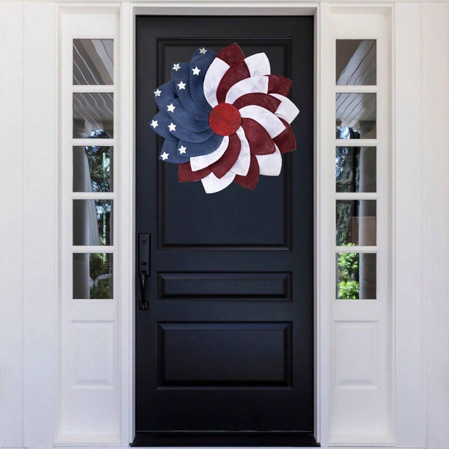 1 pieza, Coronas del cuarto de julio, Corona para la puerta principal ...