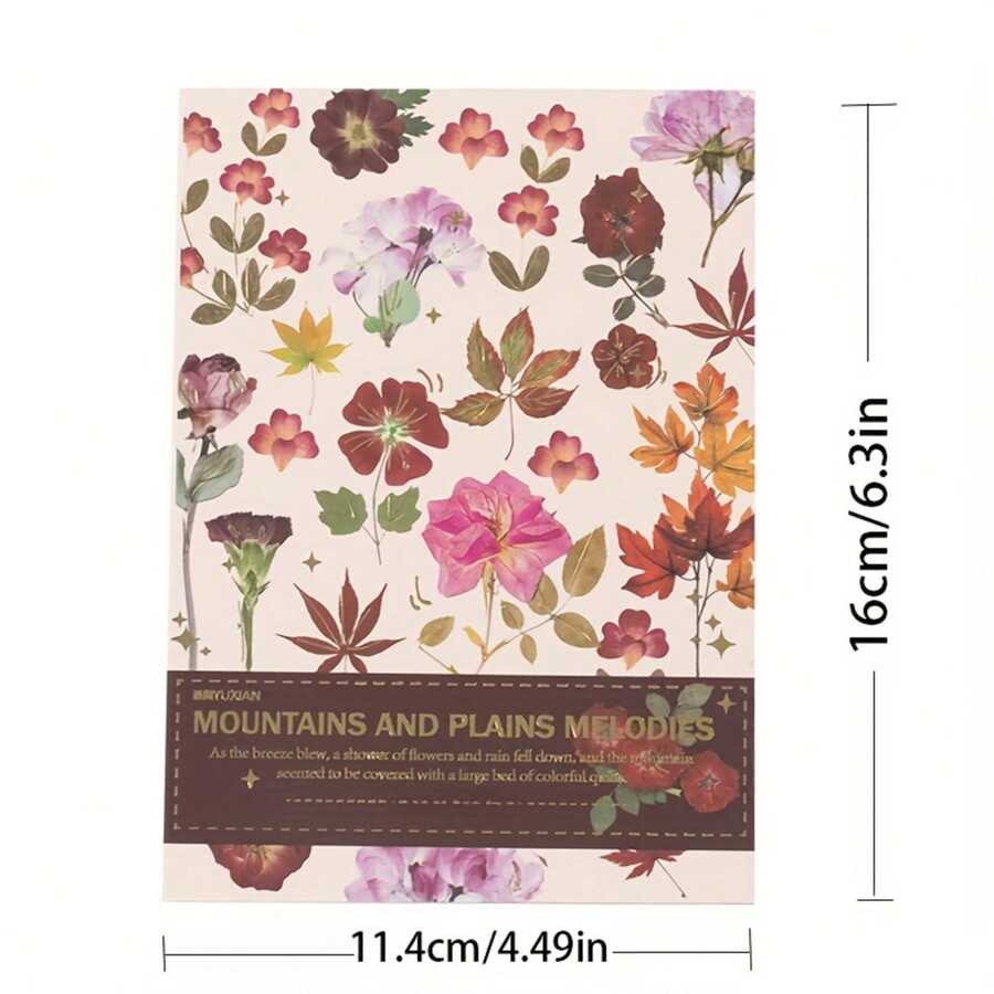 400 Pieces 20-Sheet Vintage Floral Scrapbook Stickers Kit - Waterproof ...