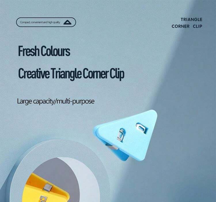 Creative Triangle Folder Corner Clip, Simple Invoice Document Clip ...