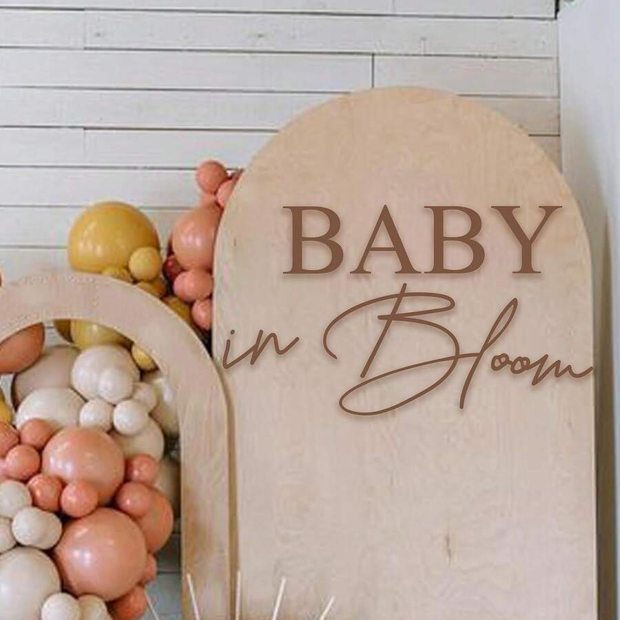 Baby In Bloom Baby Shower Party Decal Sign - Gender Reveal Girl Or Boy ...