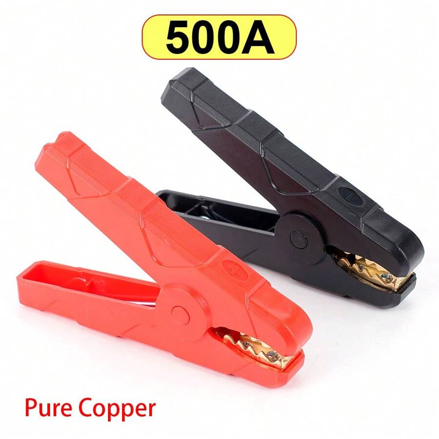 50/150/300/500A Pair Of Battery Charging Clips, Pure Copper Wire ...