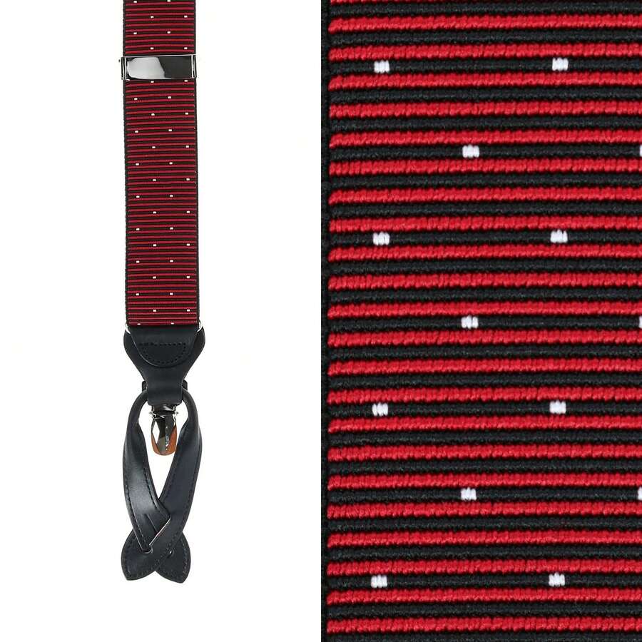 CrookhornDavis Men's Westside Step Dot Convertible Clip End Elastic ...