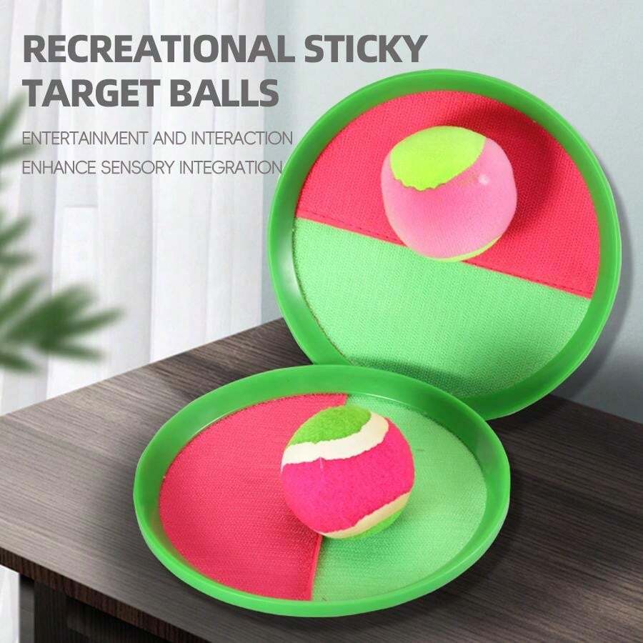 Kids Suction Ball Throwing Game Parent-Child Interactive Target Paddle ...