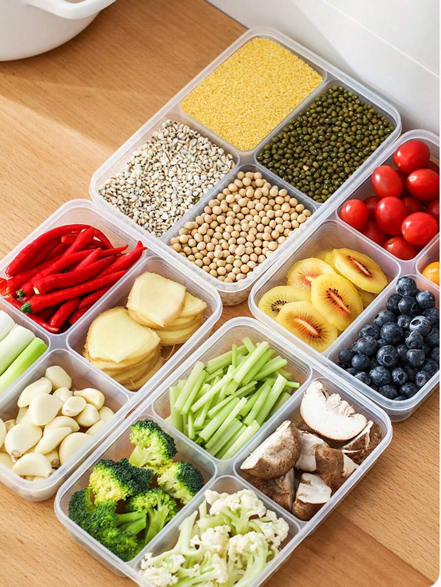 Frozen Meat Separated Storage Box For Refrigerator Vegetable & Meat ...