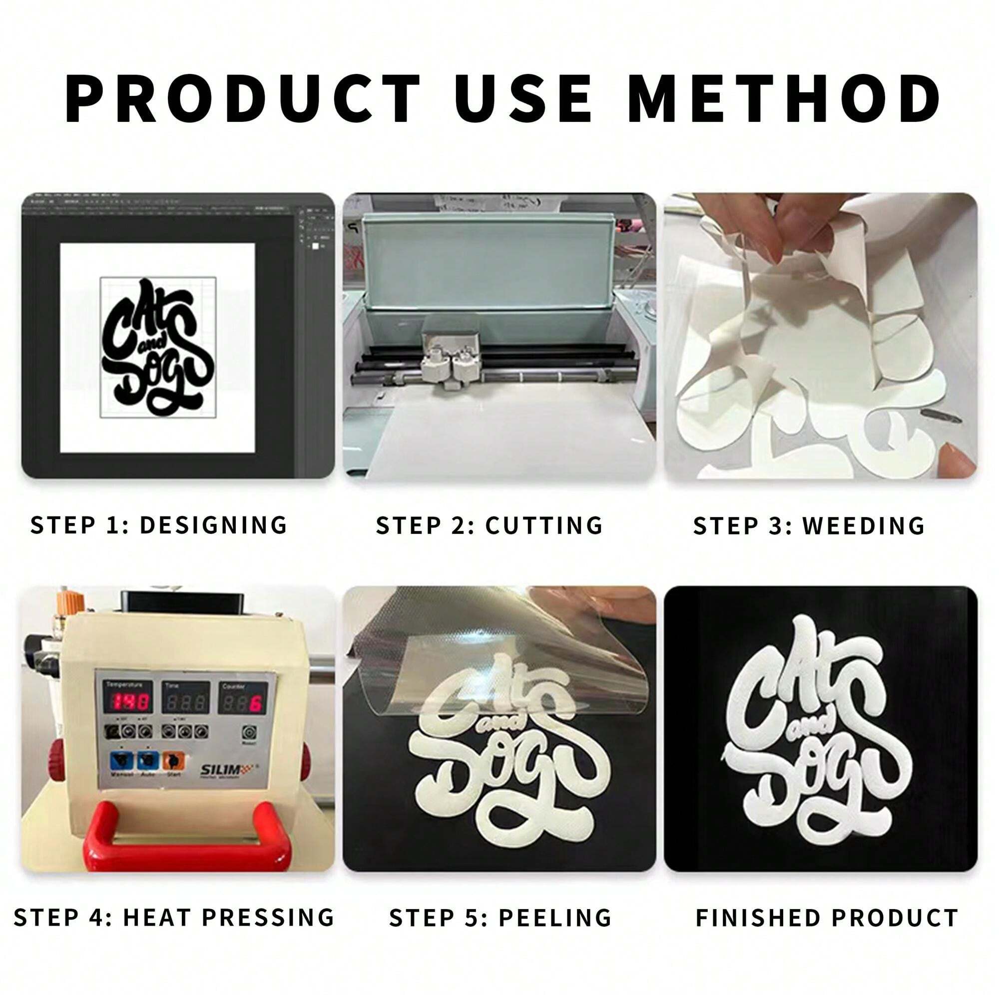 (3 Sheets Color)3D Puff Heat Transfer Vinyl - 12'' X 10'' Inch Puffy ...