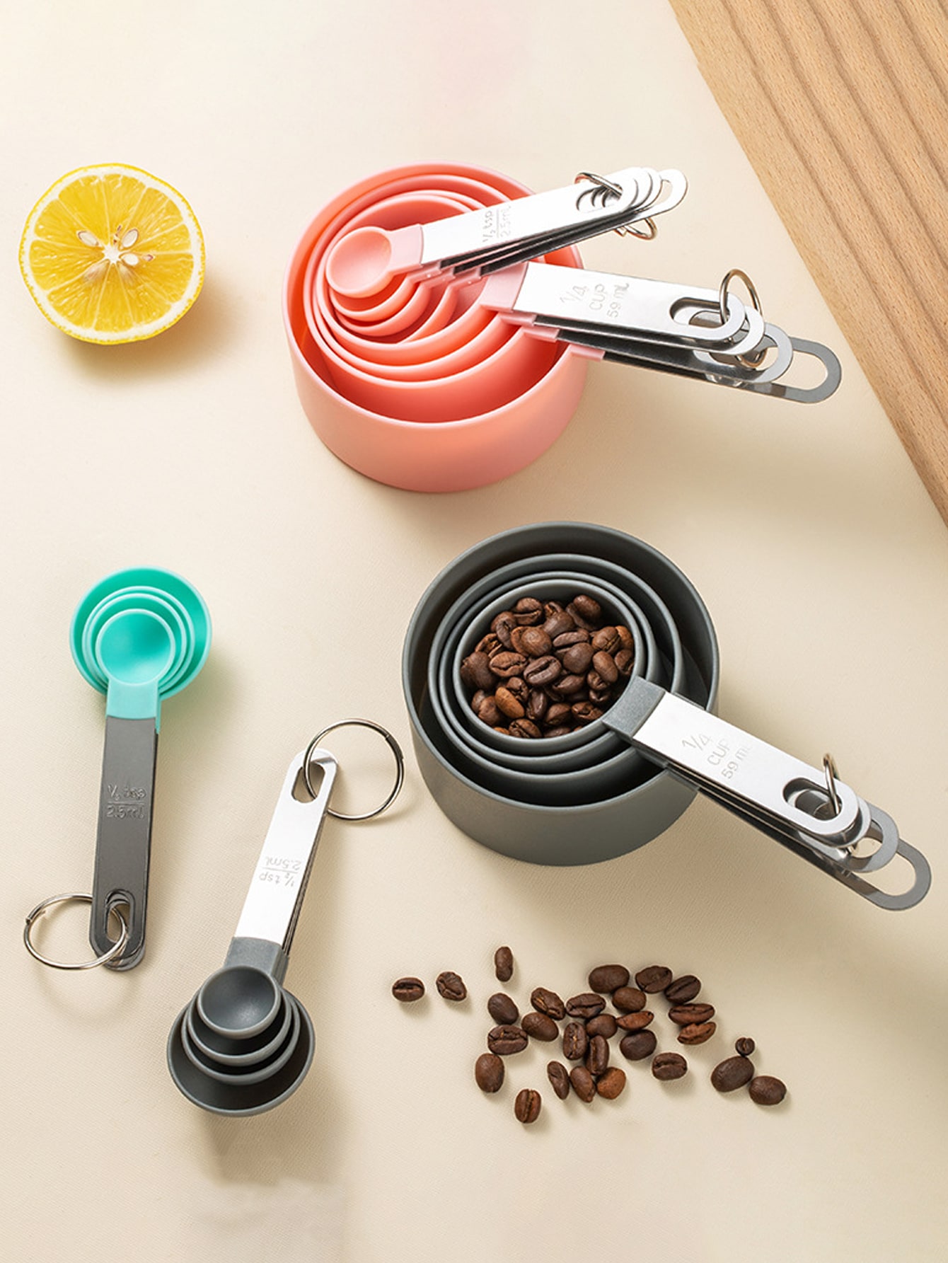 8-Piece Measuring Spoon Measuring Cup Set, Measuring Cup With Scale To ...