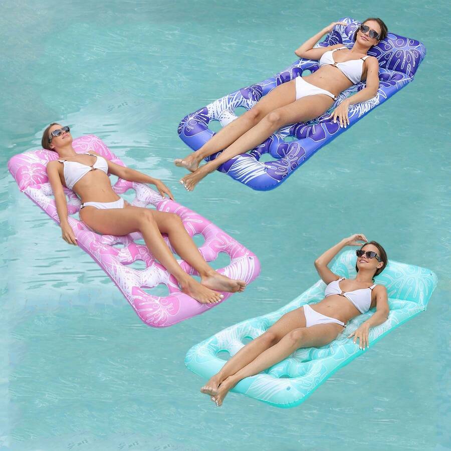 1pc Inflatable Pool Floats Raft - Oversized Cooling Pool Raft And Float For Adults, Contour ...
