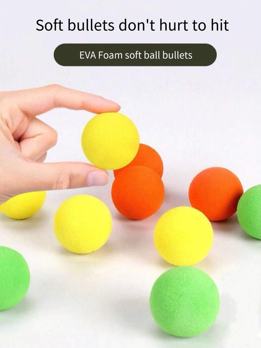 1 Set Air-Powered Soft Bullet Hand-Operated Toy Gun With Continuous ...