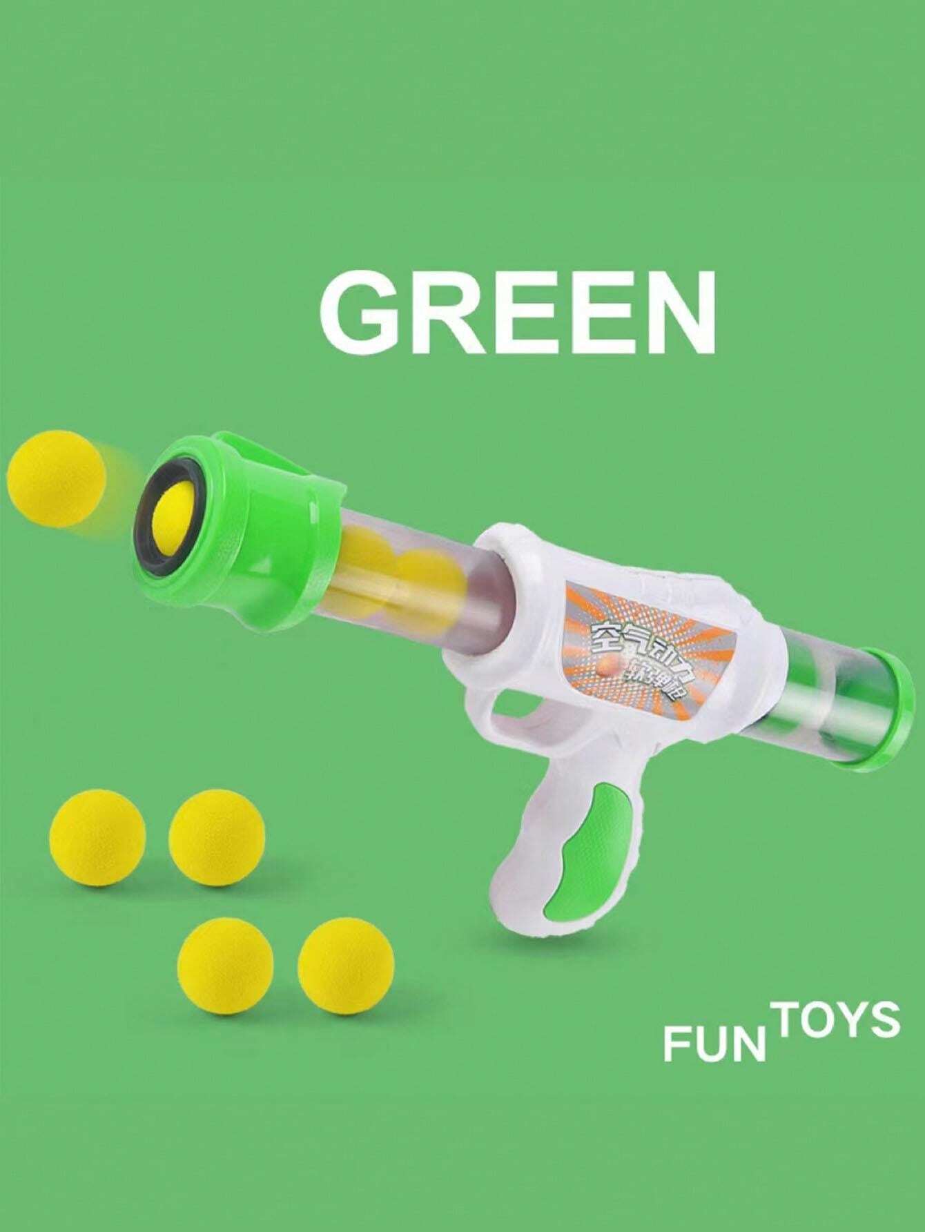 1 Set Air-Powered Soft Bullet Hand-Operated Toy Gun With Continuous ...