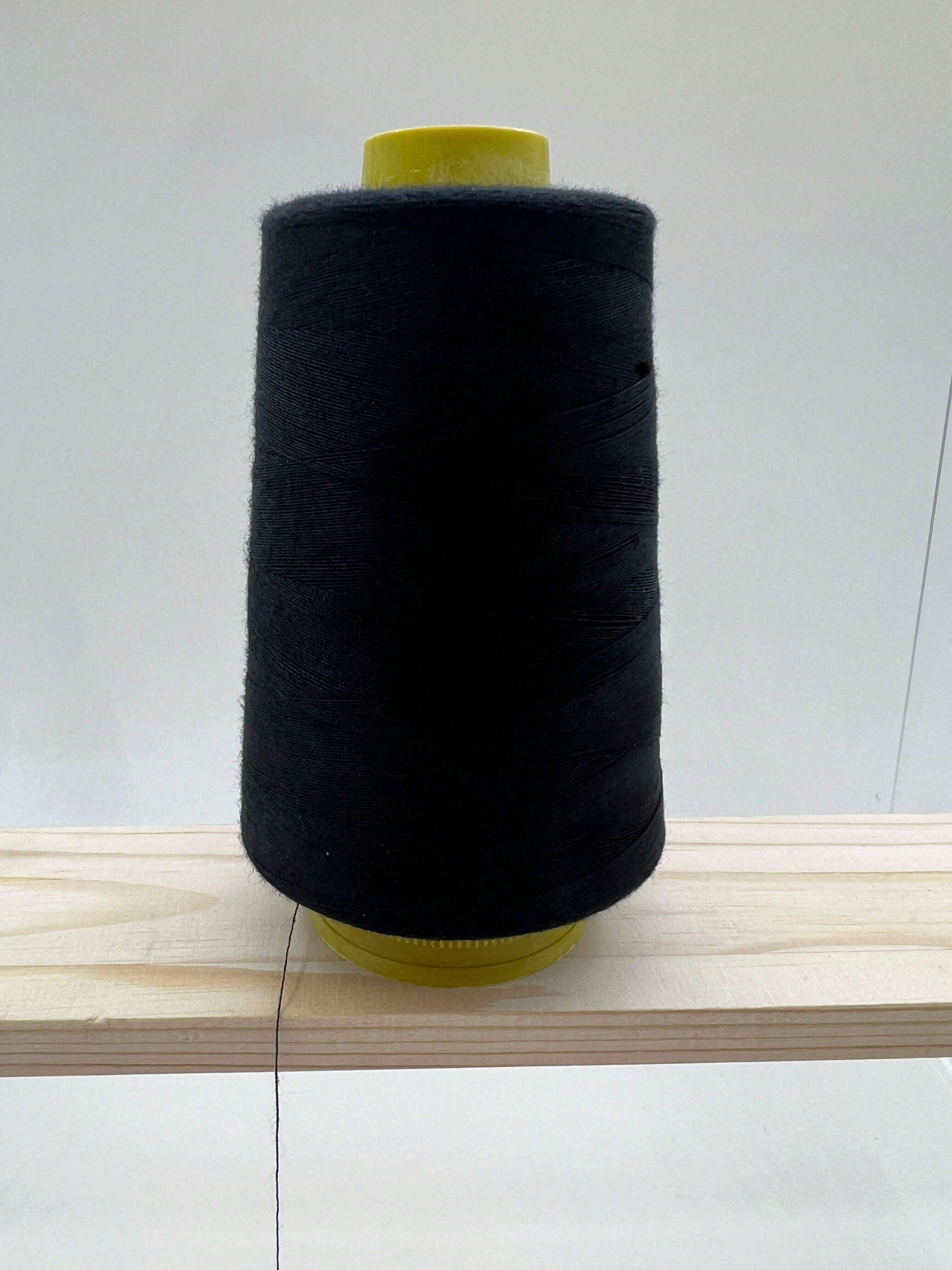 3000m Large Roll 40/2 Black And White Polyester Sewing Thread, Suitable ...