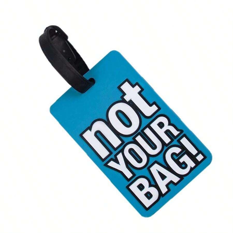 1pc Creative PVC Soft Plastic Luggage Tag Three-Dimensional Letter ...