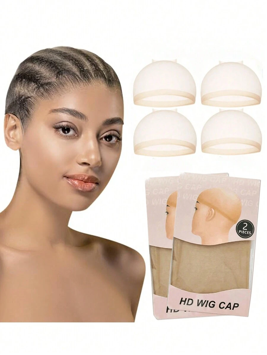 Wig Caps HD 1 Packs=2 Caps For Women HD Wig Cap For Lace Front Wig Bald Cap For Wigs Stocking ...