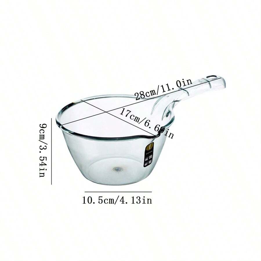 Household Kitchen Water Scoop - Transparent Plastic Water Ladle For ...