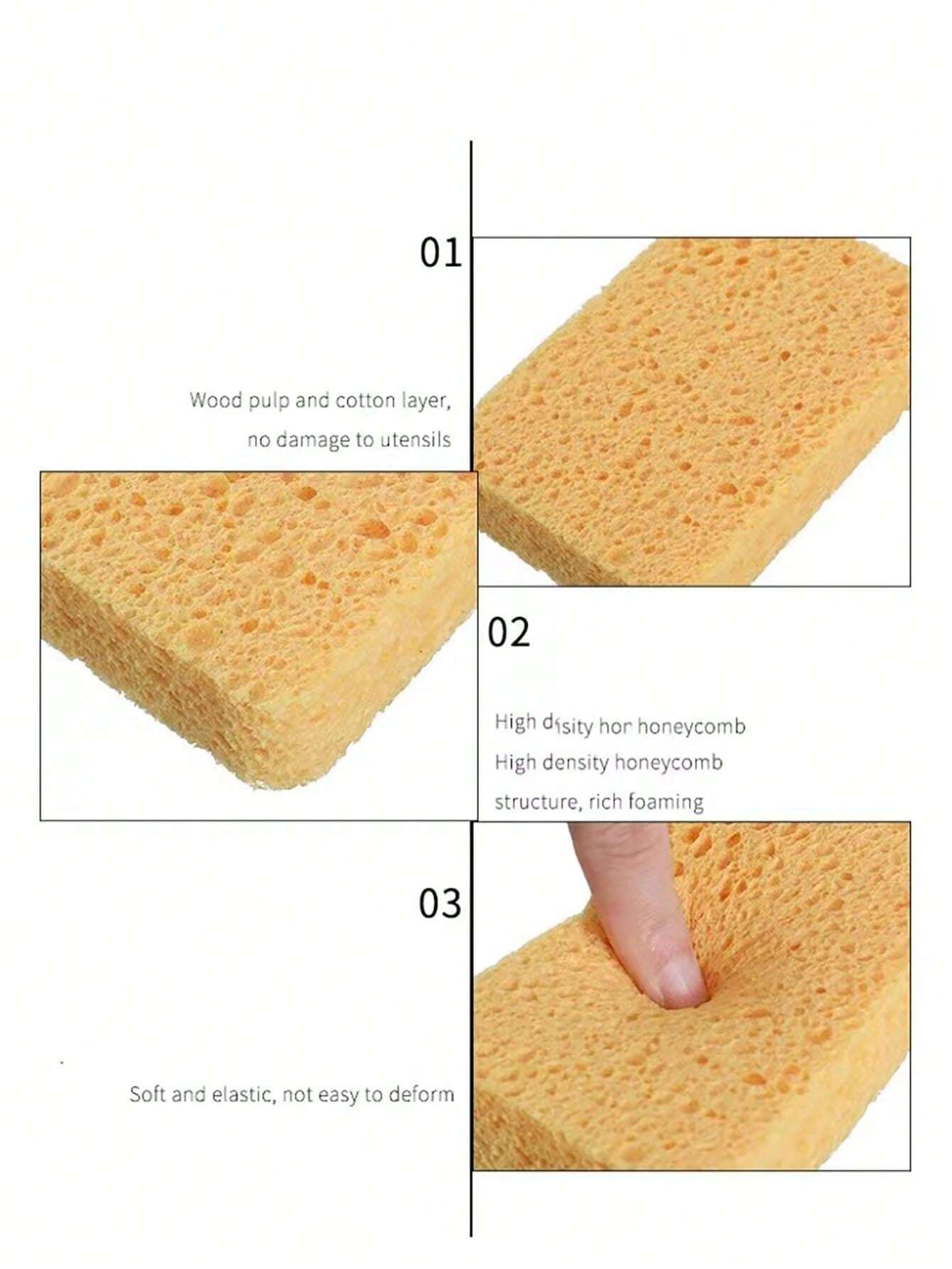 Efficient Dishwashing Sponge: Powerful Cleaning With Durable Golden ...