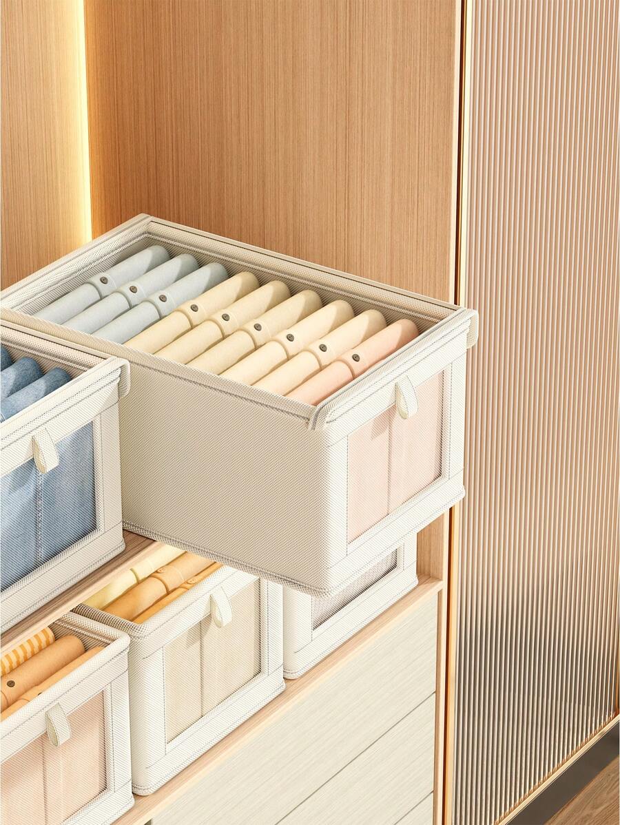 1 Pack Large Storage Bins With Lids, Decorative Storage Boxes, Fabric ...