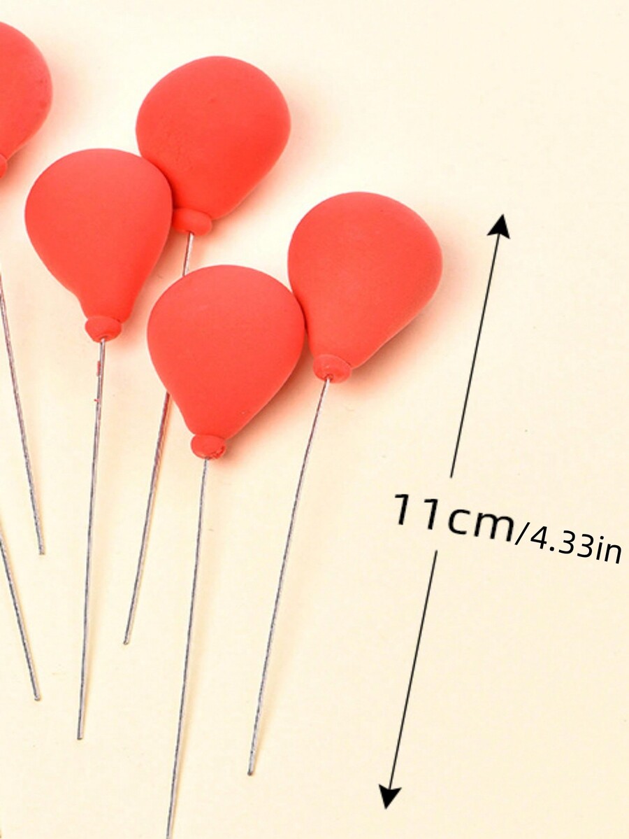 Pack Of 3 Colorful Clay Balloon Shaped Succulent Planter Decorations ...