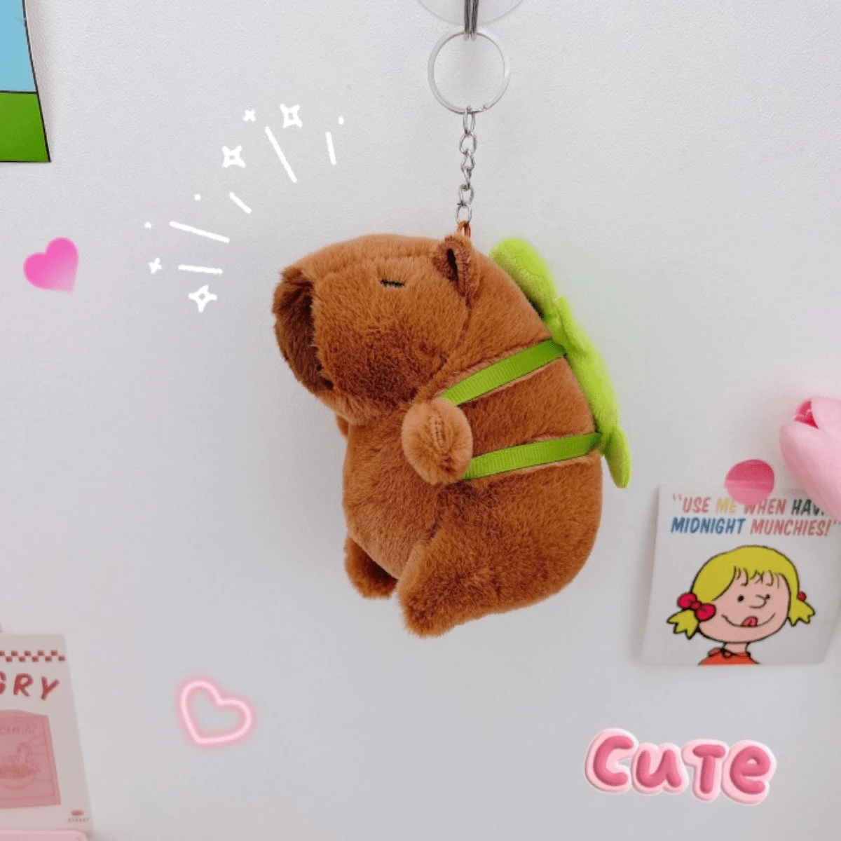 Buddha Style Capybara Doll Mini Pendant Plush Keychain Toy Claw Machine ...