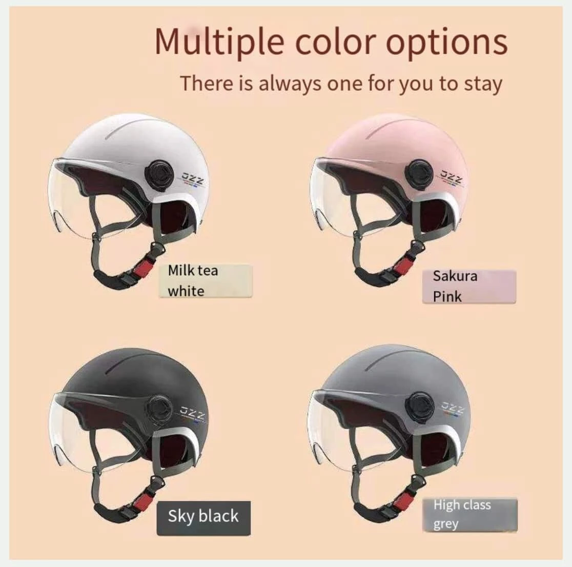 3C Certified Motorcycle Helmet Half Helmet Summer Essential Two ...