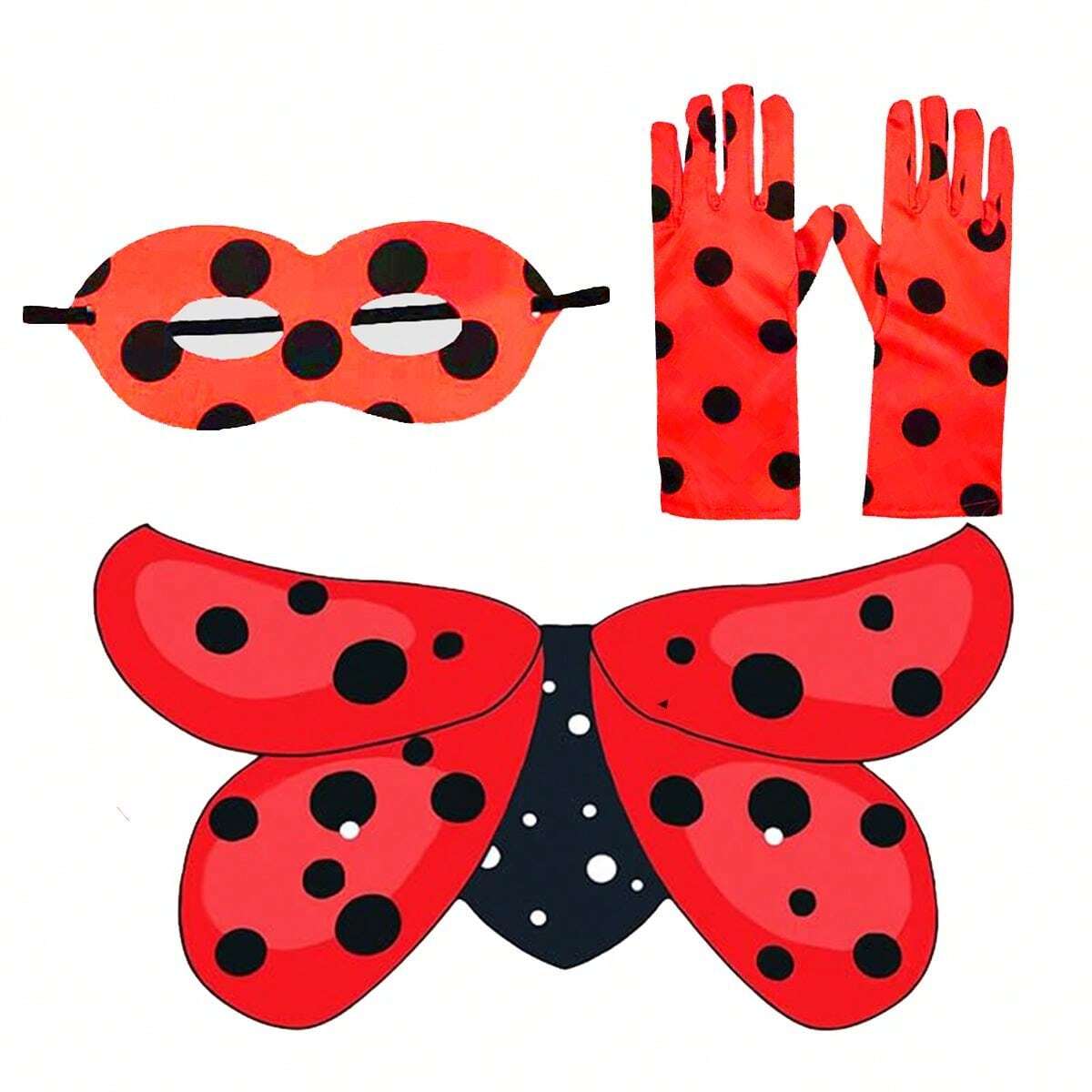 Children Ladybug And Bee Cosplay Costume Set Ladybug And Bee Wing Cloak ...