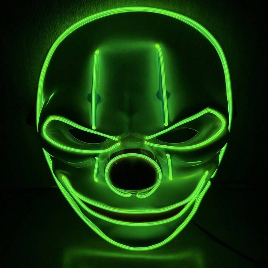 Monochromatic Luminescence Joker Joker LED Glow Mask Glow Show Ghost ...