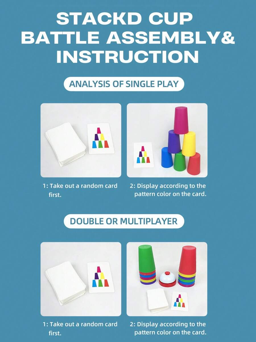 Speed Stacking Cups - Teenagers' Double Battle Set - Tabletop ...