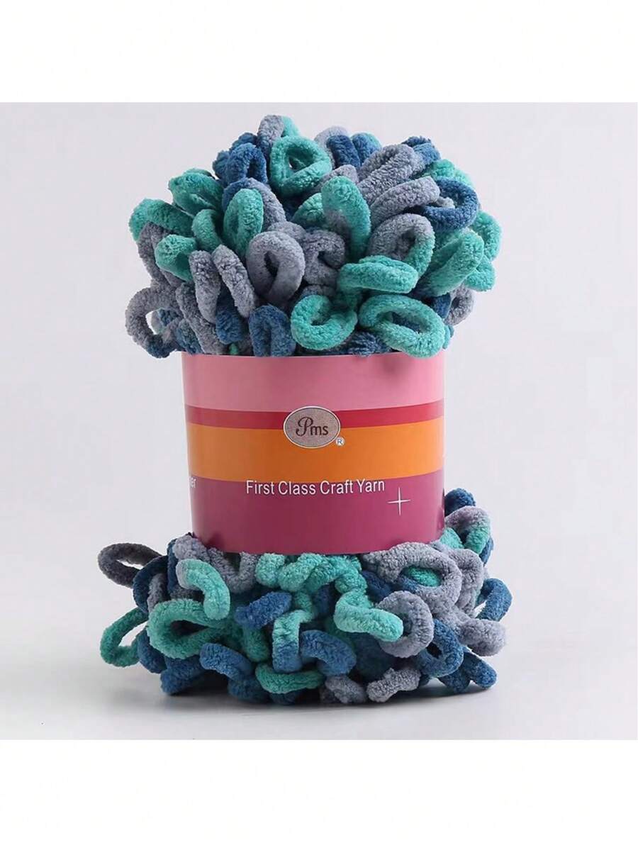 1 Roll Finger Loop Velvet Yarn 100g For Diy Knitting Blanket, Mat ...