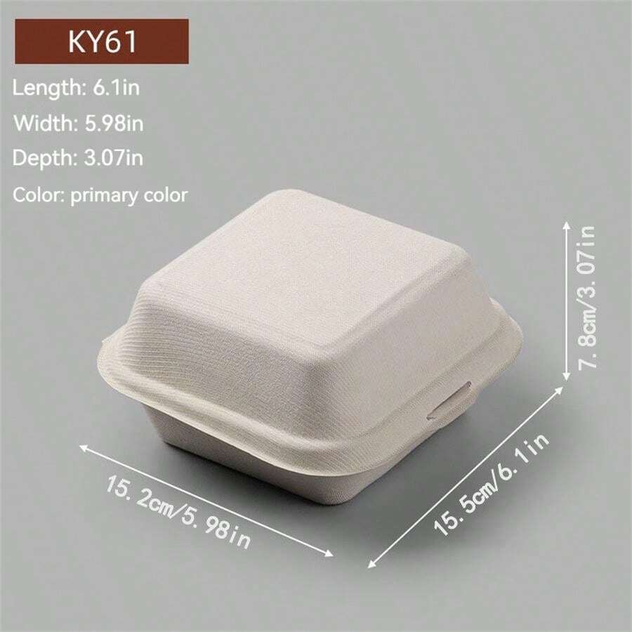 10 PCS Disposable Packing Box Lock Box Takeaway Camping Picnic Bento ...