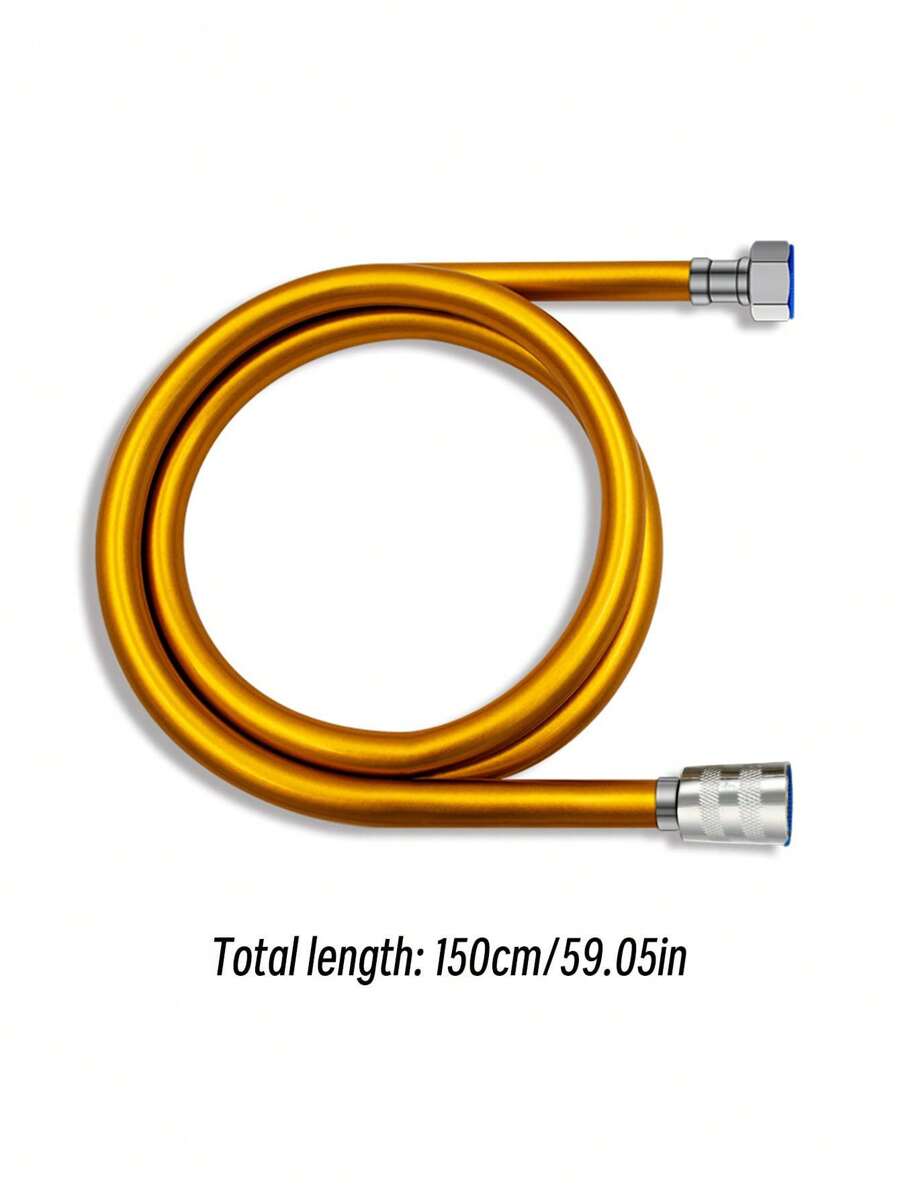 1.5m PVC Gold Shower Hose, High Pressure Shower Hose, Household ...