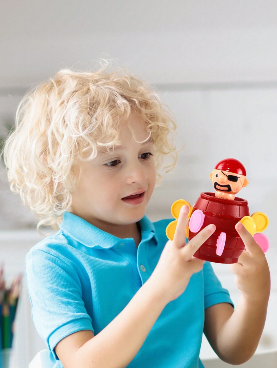 1set Pirate Bucket Children's Toy Interactive Small Board Game Trick ...