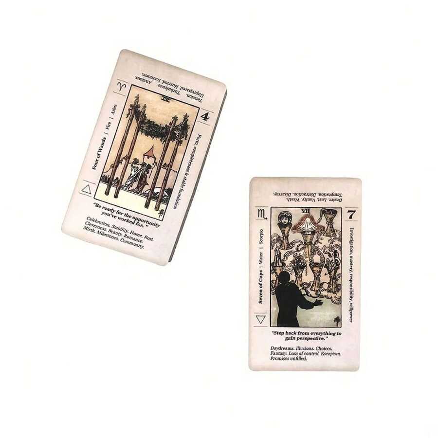 Meaning Oracle Card Fate Divination Prophecy Card Family Party Game 78 ...