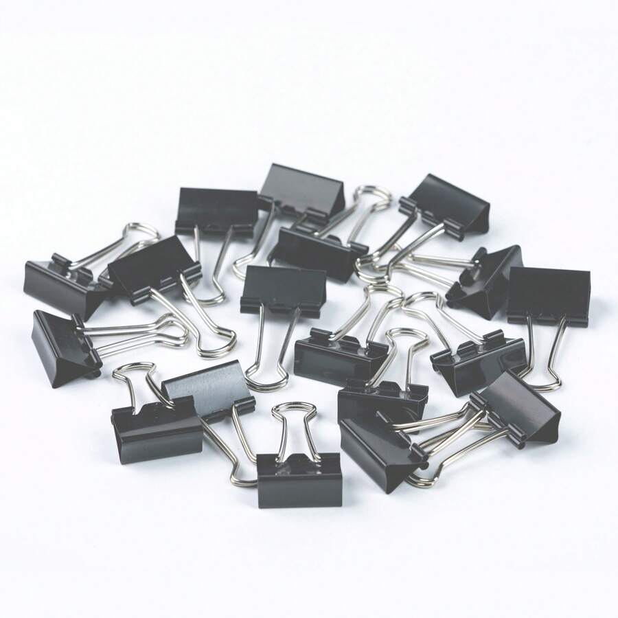 10pcs Black Long Tail Clips In Box, Minimalist Paper Clips For Storage ...