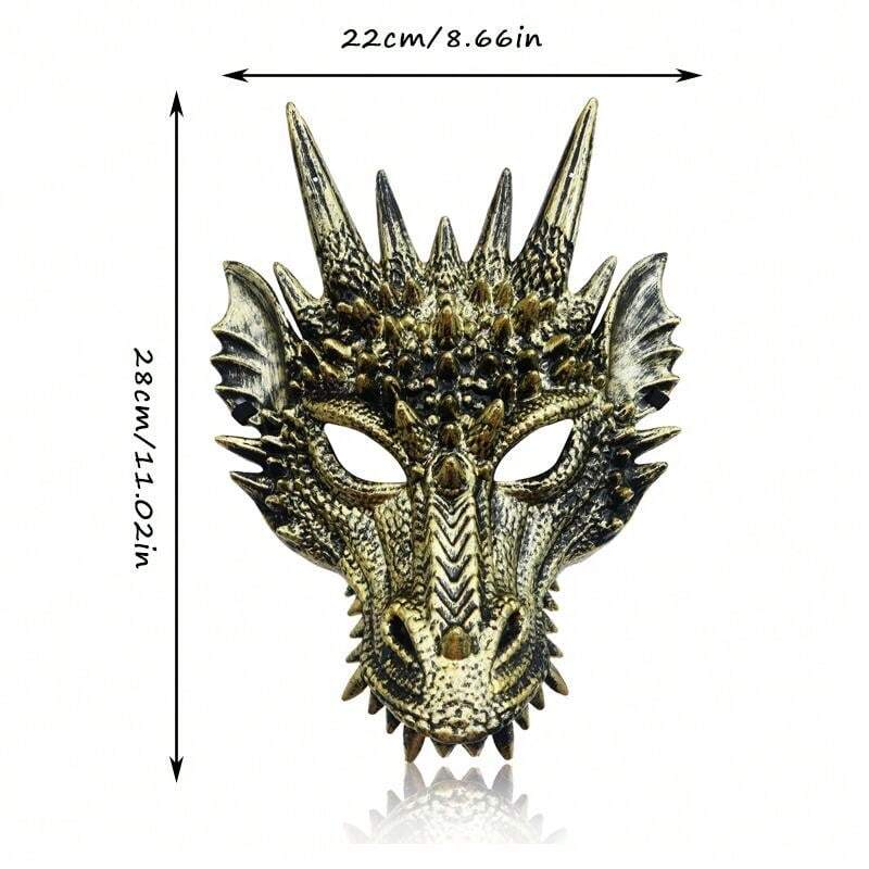 3D Dragon Mask Halloween Party Costume Role Play Adult Men, Scary ...