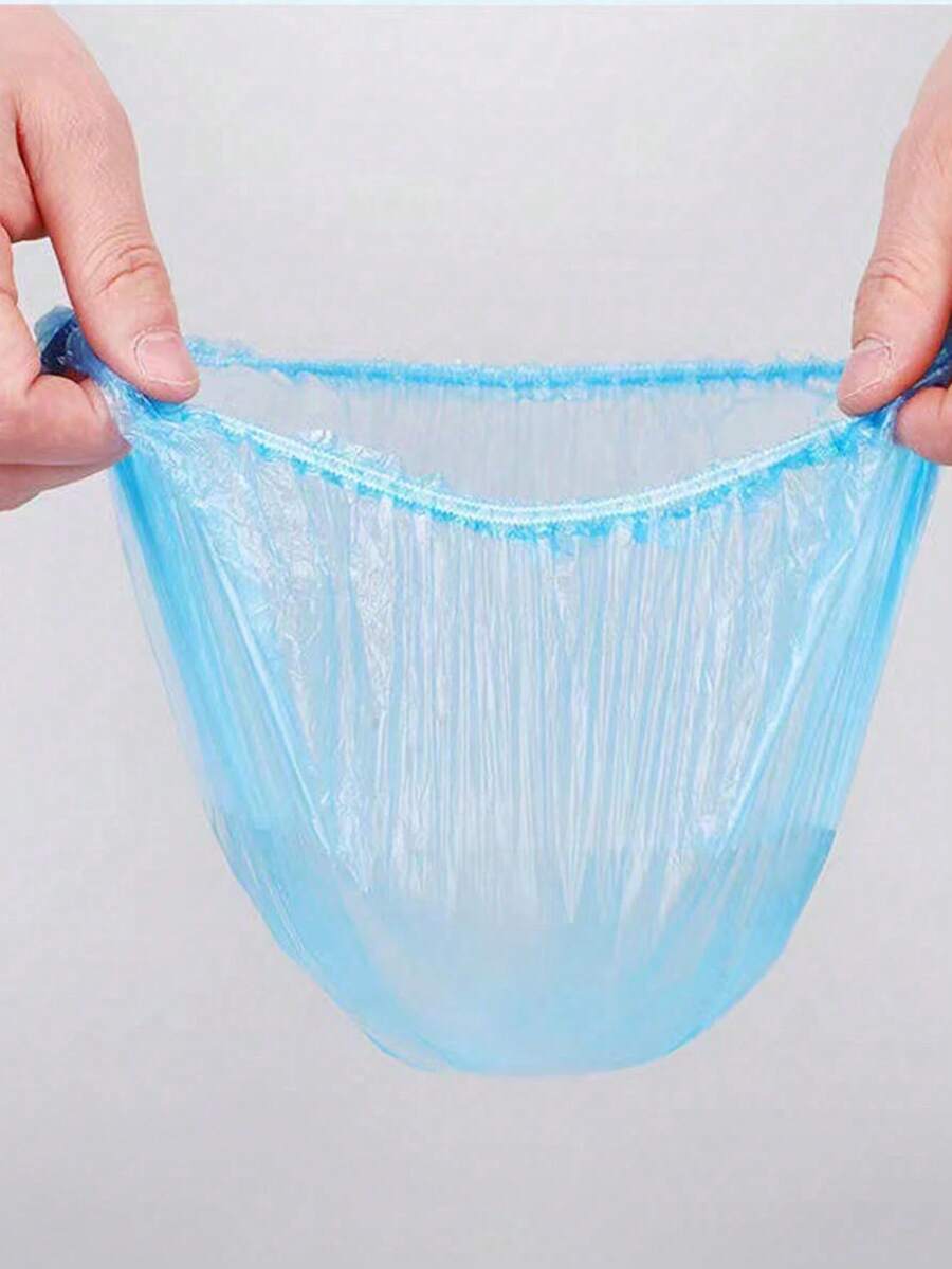 100pcs Disposable Waterproof Bath Cap, Elastic Shower Cap For Bathroom ...