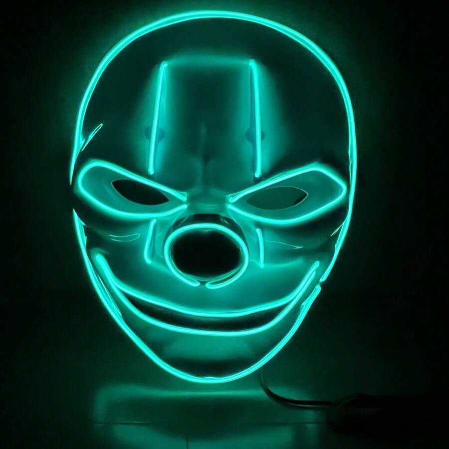 Monochromatic Luminescence Joker Joker LED Glow Mask Glow Show Ghost ...