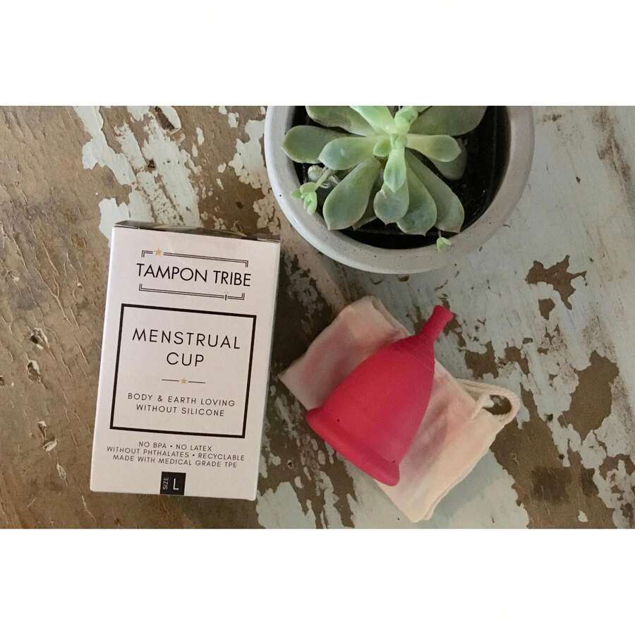Tampon Tribe MENSTRUAL CUP- Vegan, Totally Silicone Free And Made With ...